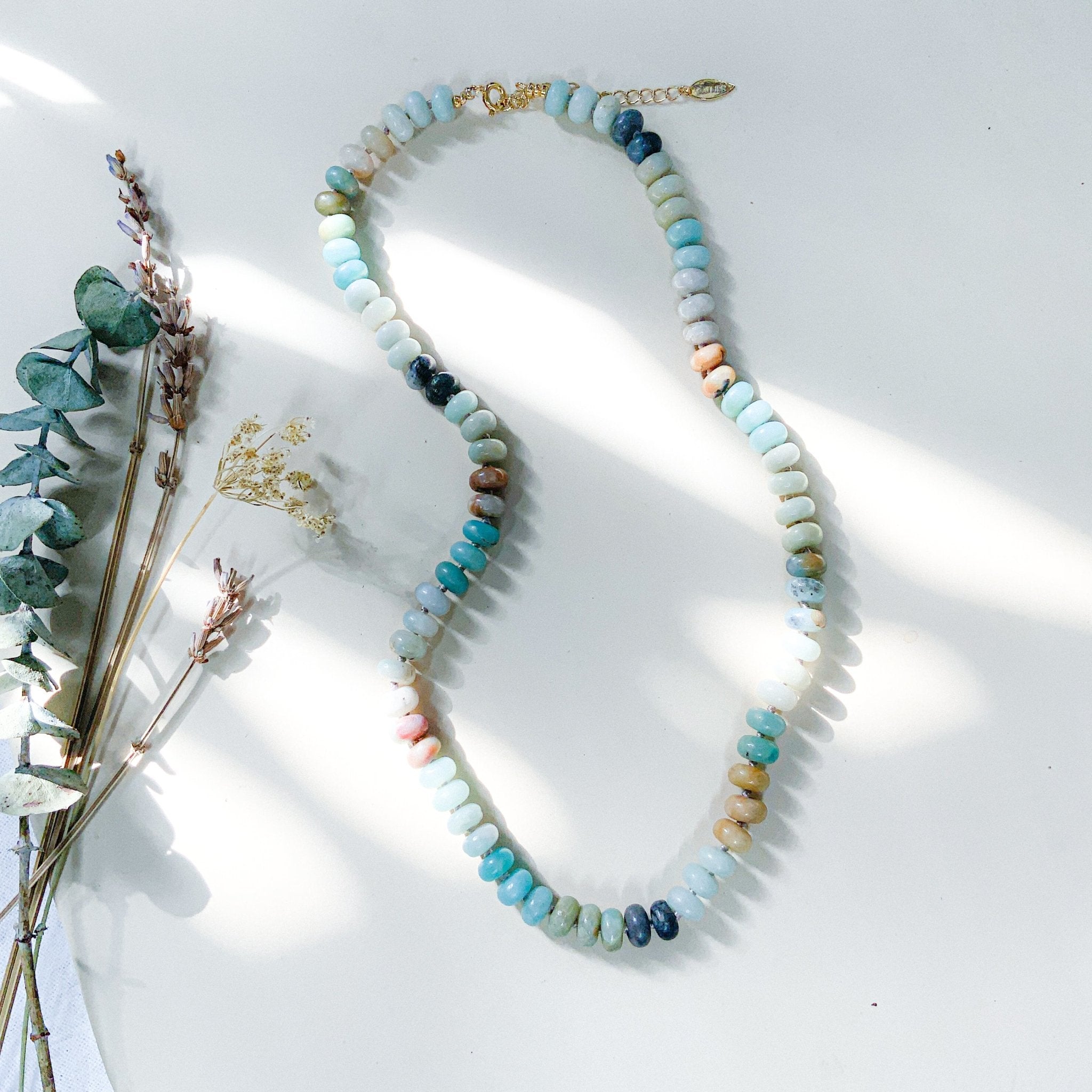 Amazonite Candy Bead Necklace – Gather Brooklyn