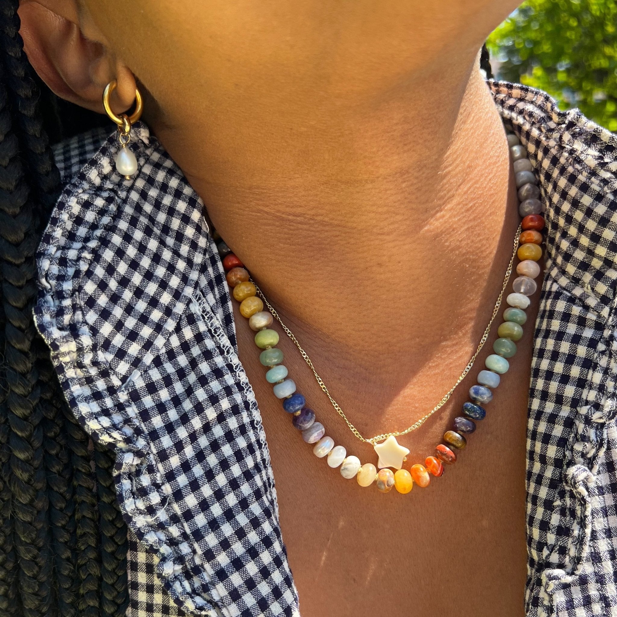 Rainbow Candy Bead Necklace – Gather Brooklyn